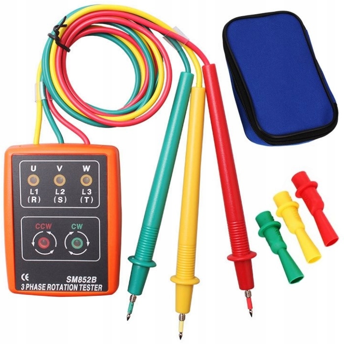 Miernik Tester Kolejności Faz Rotacji - Niska cena na Allegro