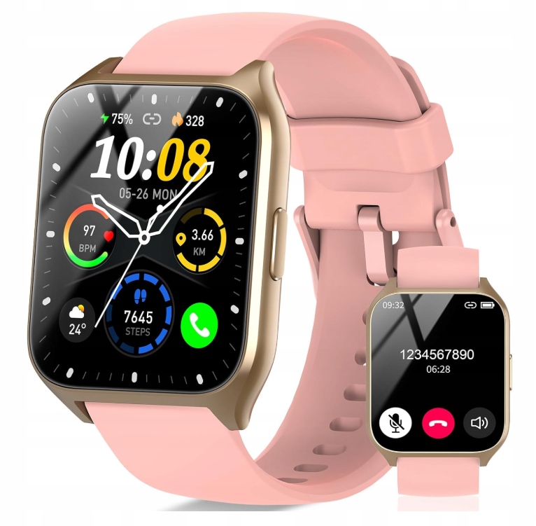 Smartwatch Dusonlap MT65, różowy - Sklep, Opinie, Cena w Allegro