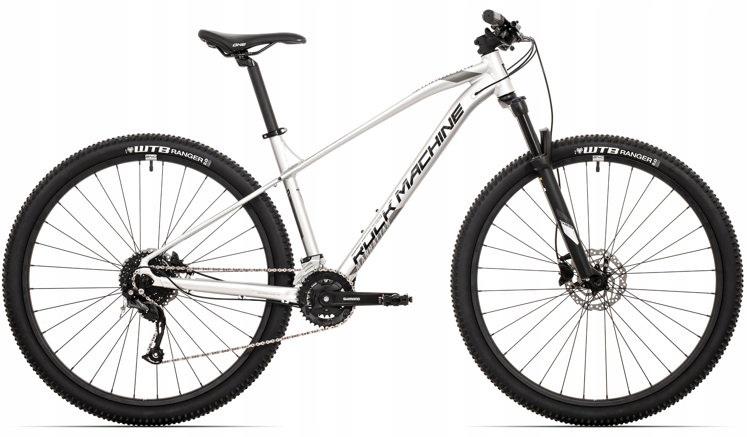 Rower MTB Rock Machine Manhattan 90-29 rama 15 cali koło 29 " srebrny ...