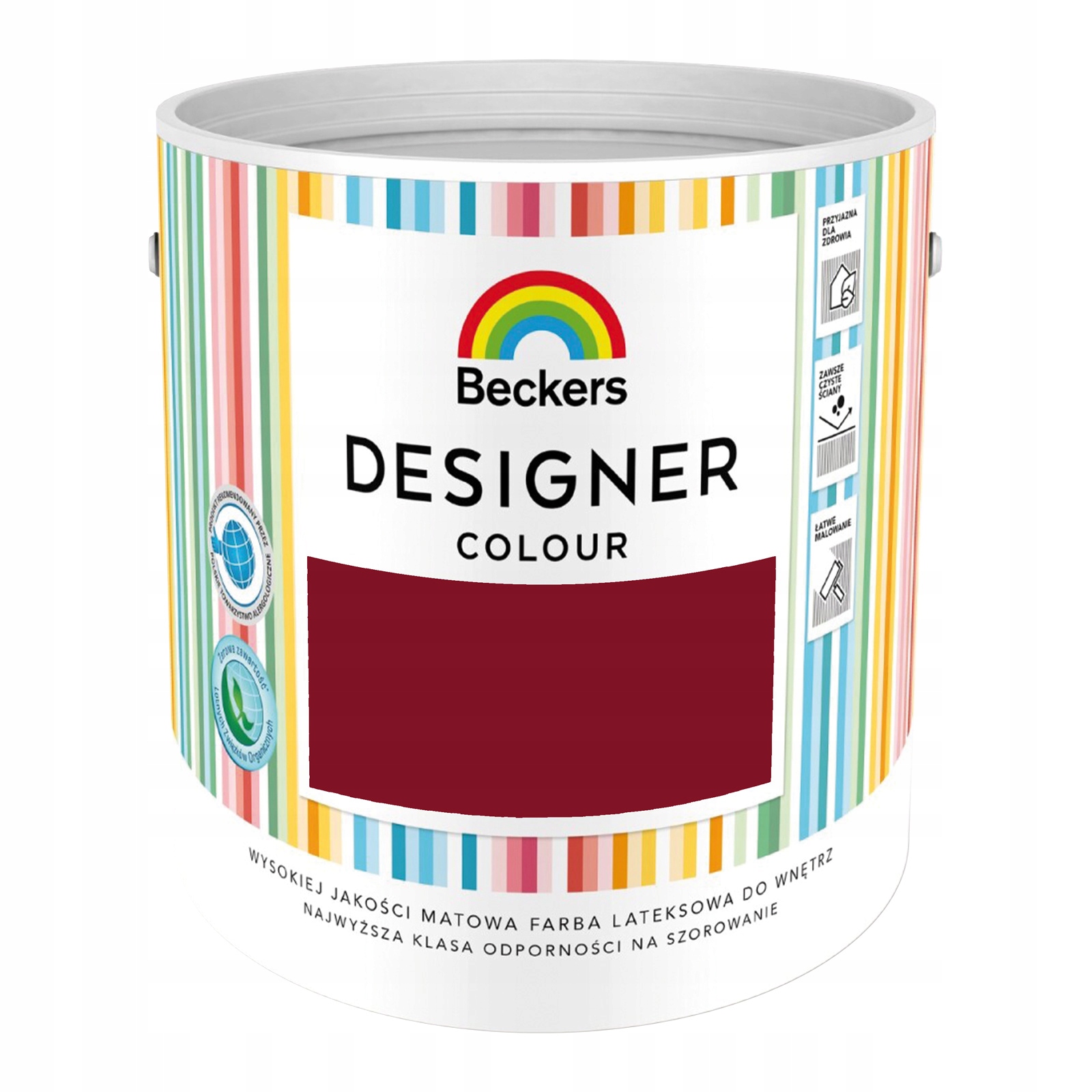 Farba lateksowa ścienna Beckers 2,5 l Dark raspberry mat (5902829030310 ...