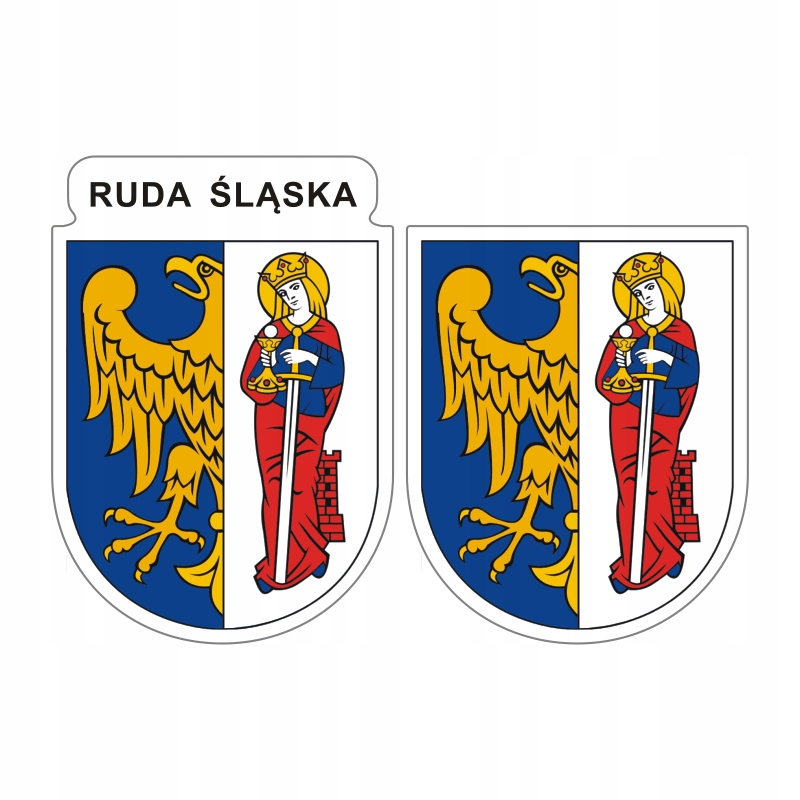 Naklejki herb RUDA ŚLĄSKA 11746333394 - Allegro.pl