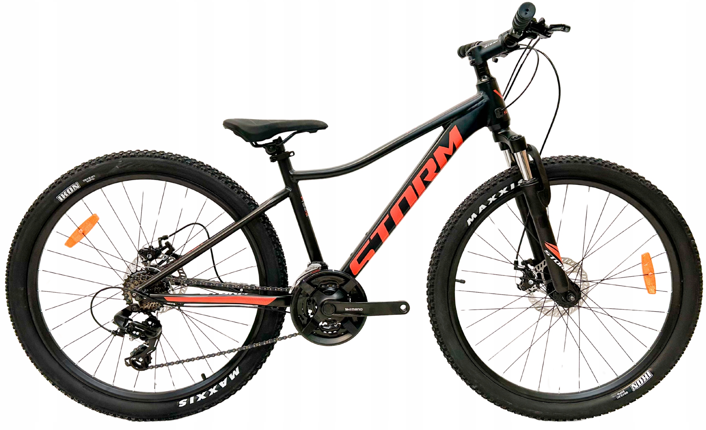 ROWER MTB STORM RACER 1.0 26 2D 15 czarny mat 2025 na komunię dla ...