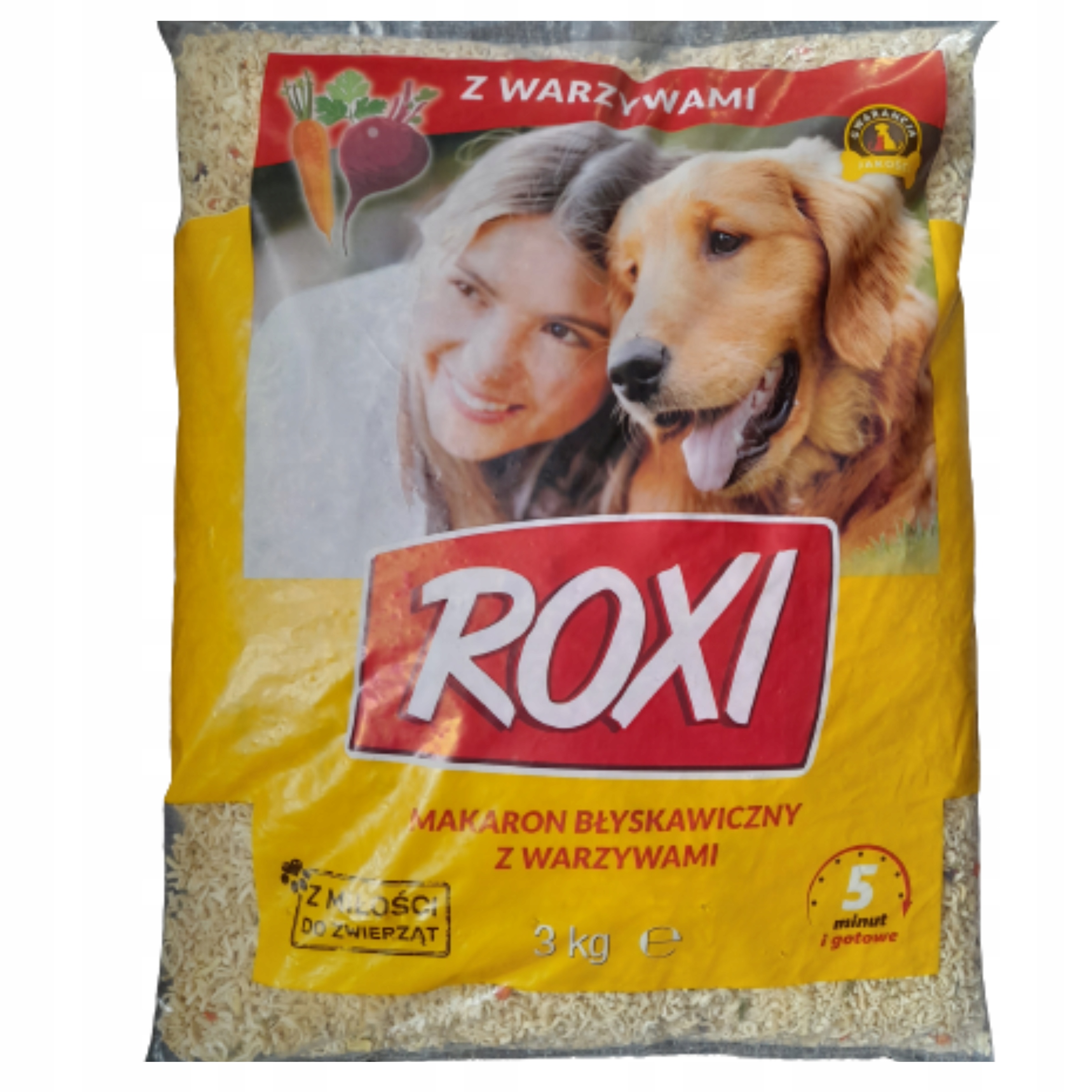 Makaron dla psa z warzywami Roxi 3kg • Cena, Opinie - Allegro