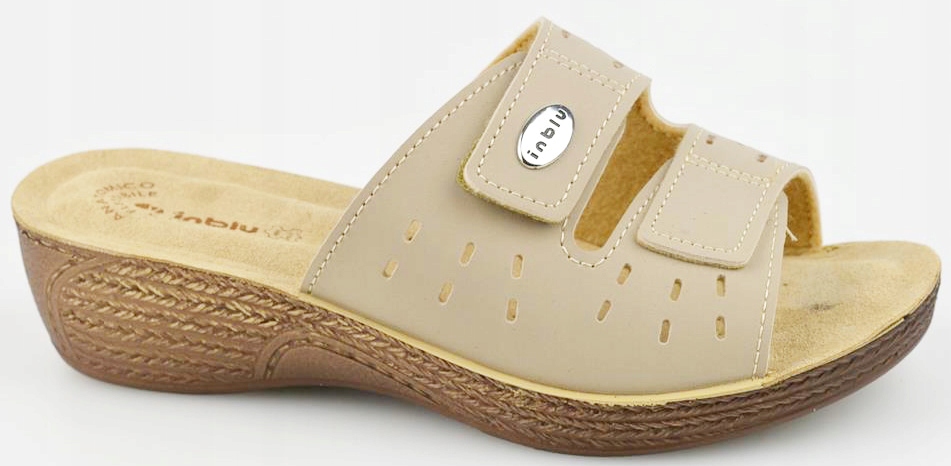 INBLU Klapki Koturn Beżowe GL 052 r.40 (5902726615313) • Cena, Opinie • Casual (na co dzień ...
