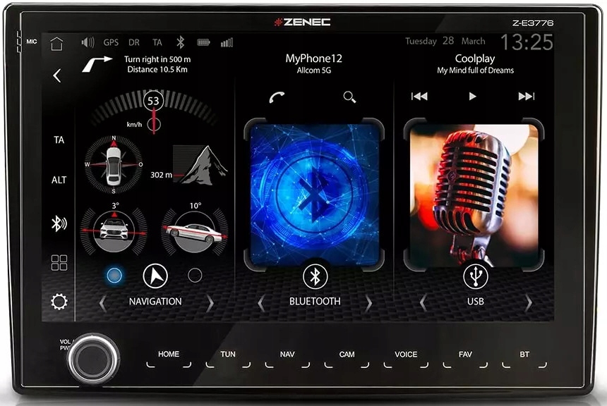 RÁDIO MULTIMEDIÁLNÍ STANICE ZENEC Z-E3776 9" DUCATO NAVICEIVER 2-DIN za 28364.00CZK - Allegro