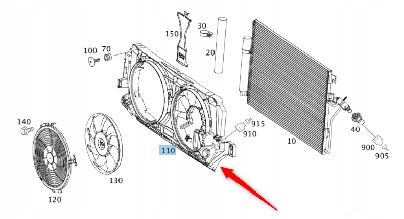 A9065051455 - FAN HOUSING MERCEDES SPRINTER W906 1 Venty купити на ...