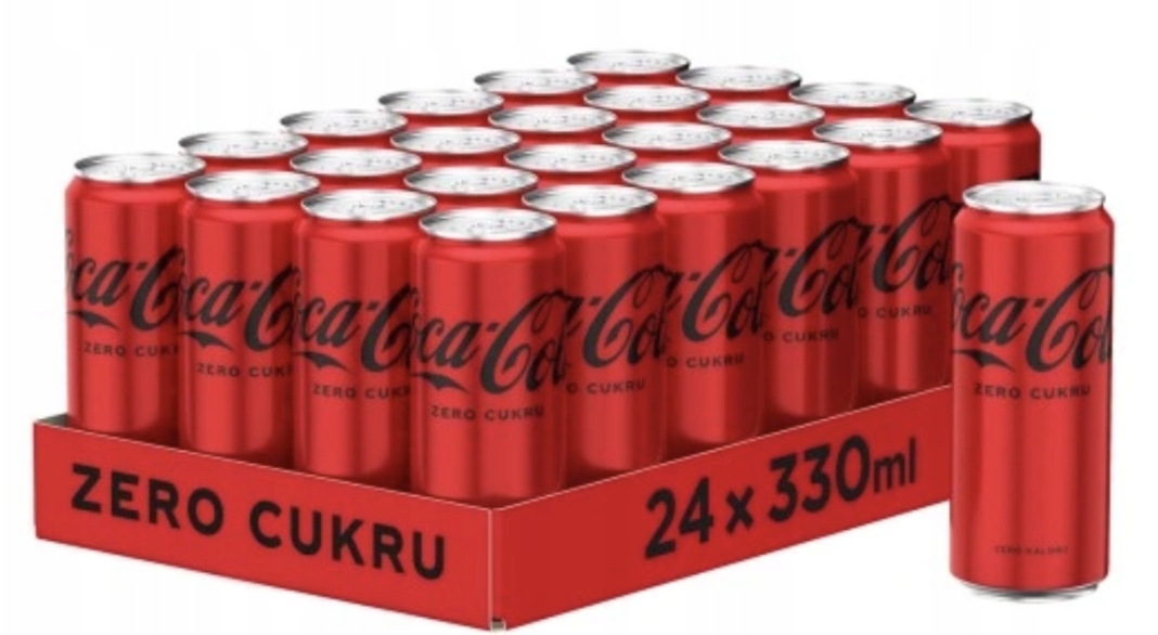Napój gazowany coca cola zero 24x330ml (5906924000896) • Cena, Opinie ...