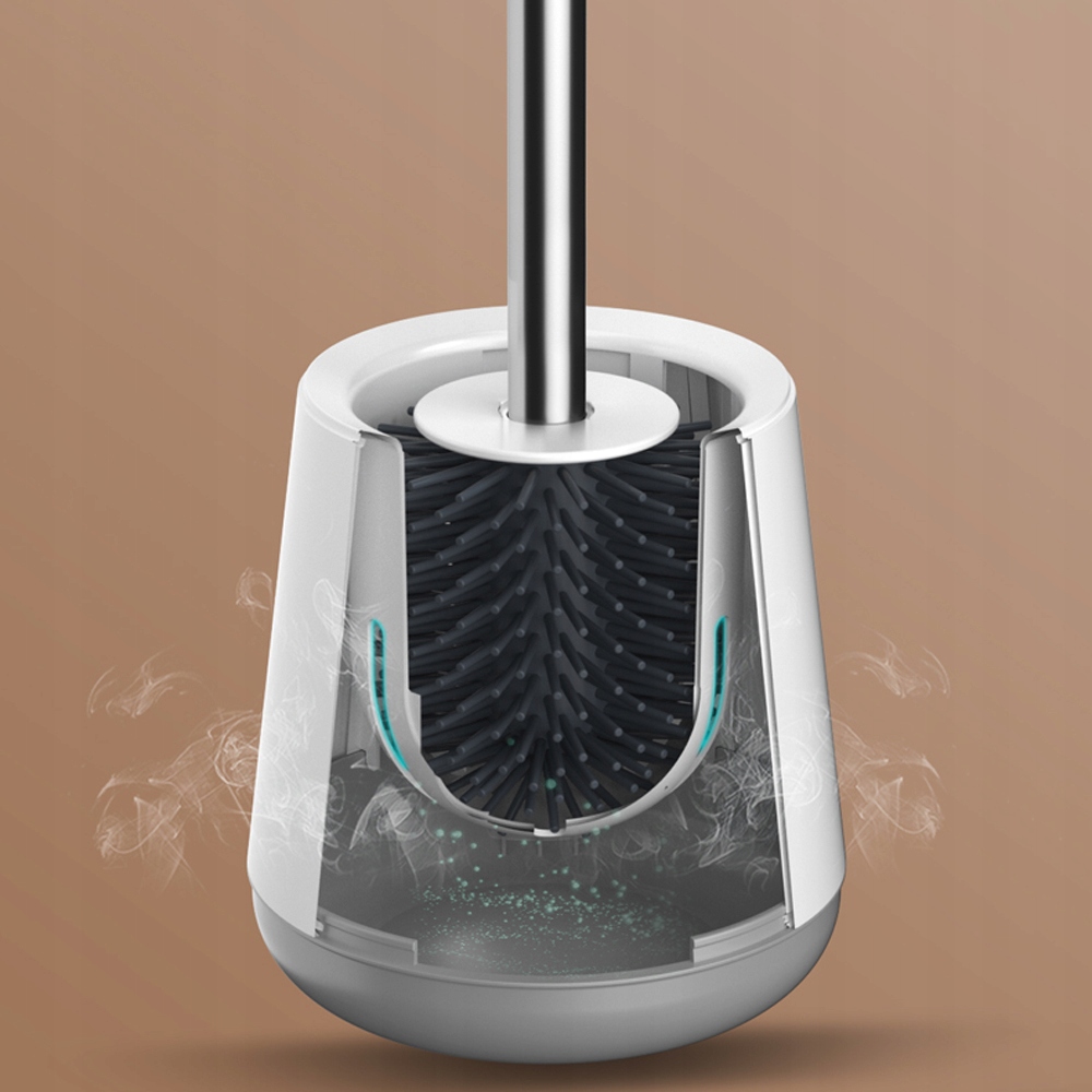 WC kefa - SILIKÓNOVÁ TOALETNÁ KEFA NA OCELOVÉ WC