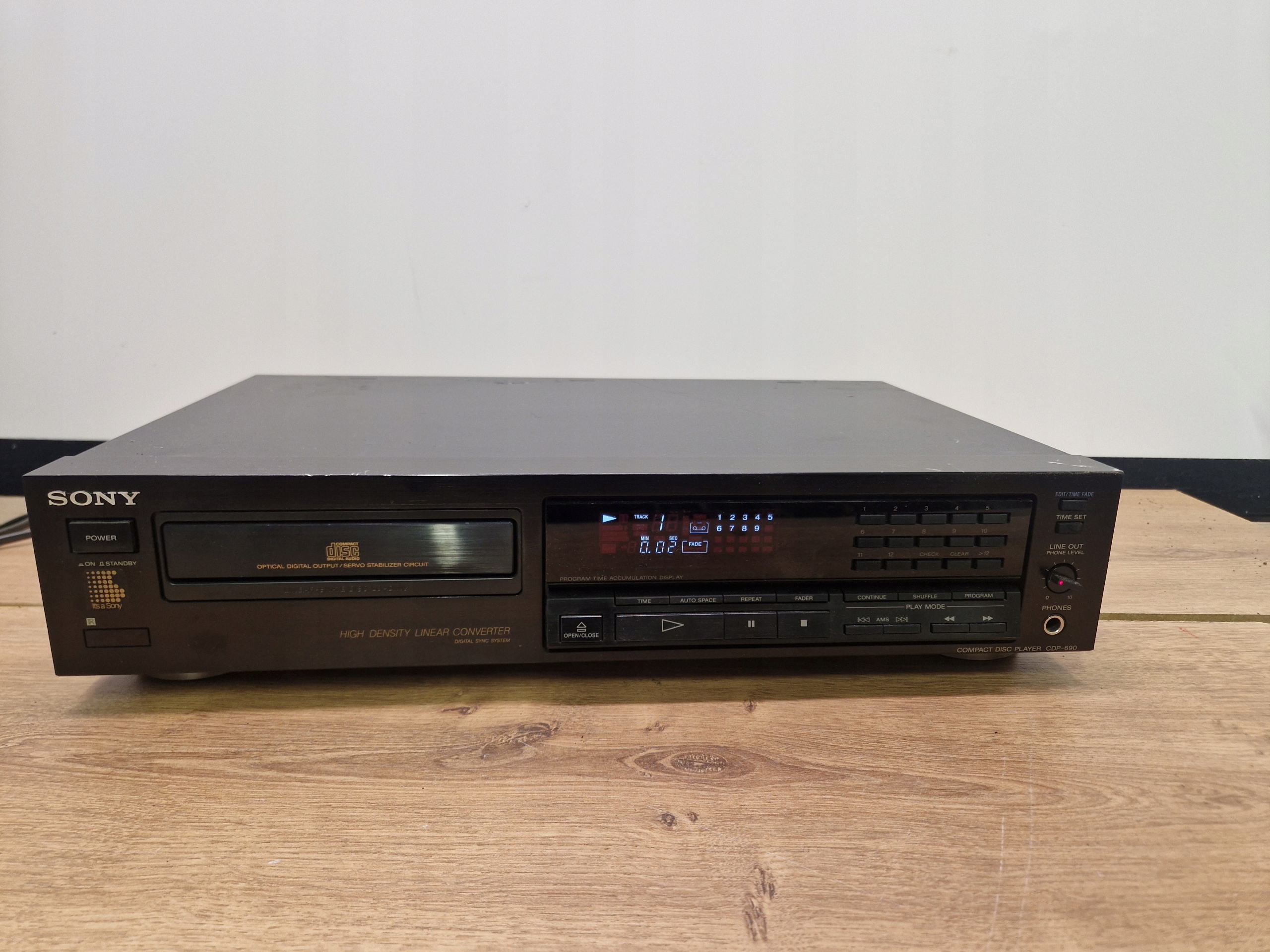 Odtwarzacz CD Sony CDP-690 czarny - Sklep, Opinie, Cena w Allegro