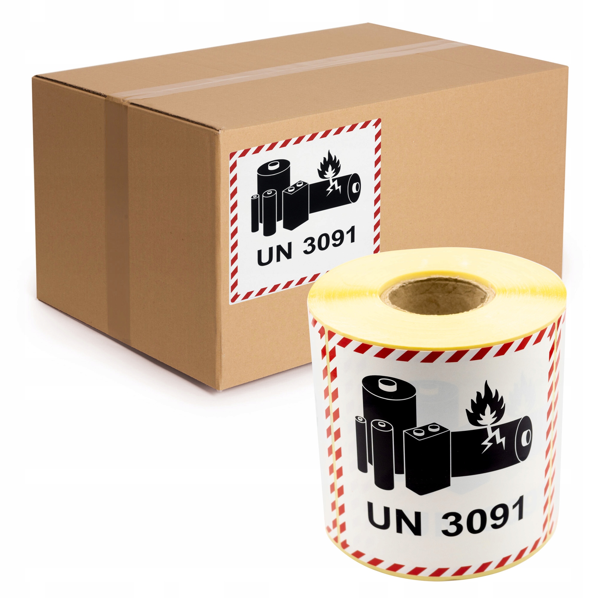 ETYKIETY ADR BATERIE UN3091 10X10CM 500SZT (5907483452072) • Cena ...