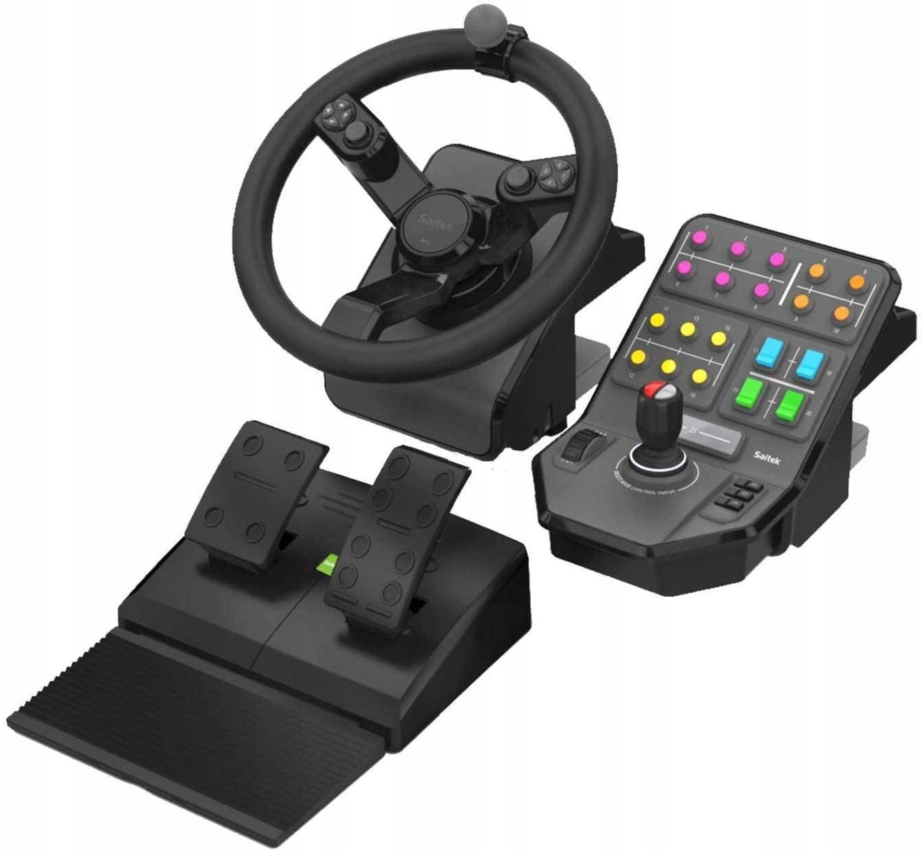 Kierownica Logitech G Saitek Heavy Equipment Bundle Sim Controller Farm ...