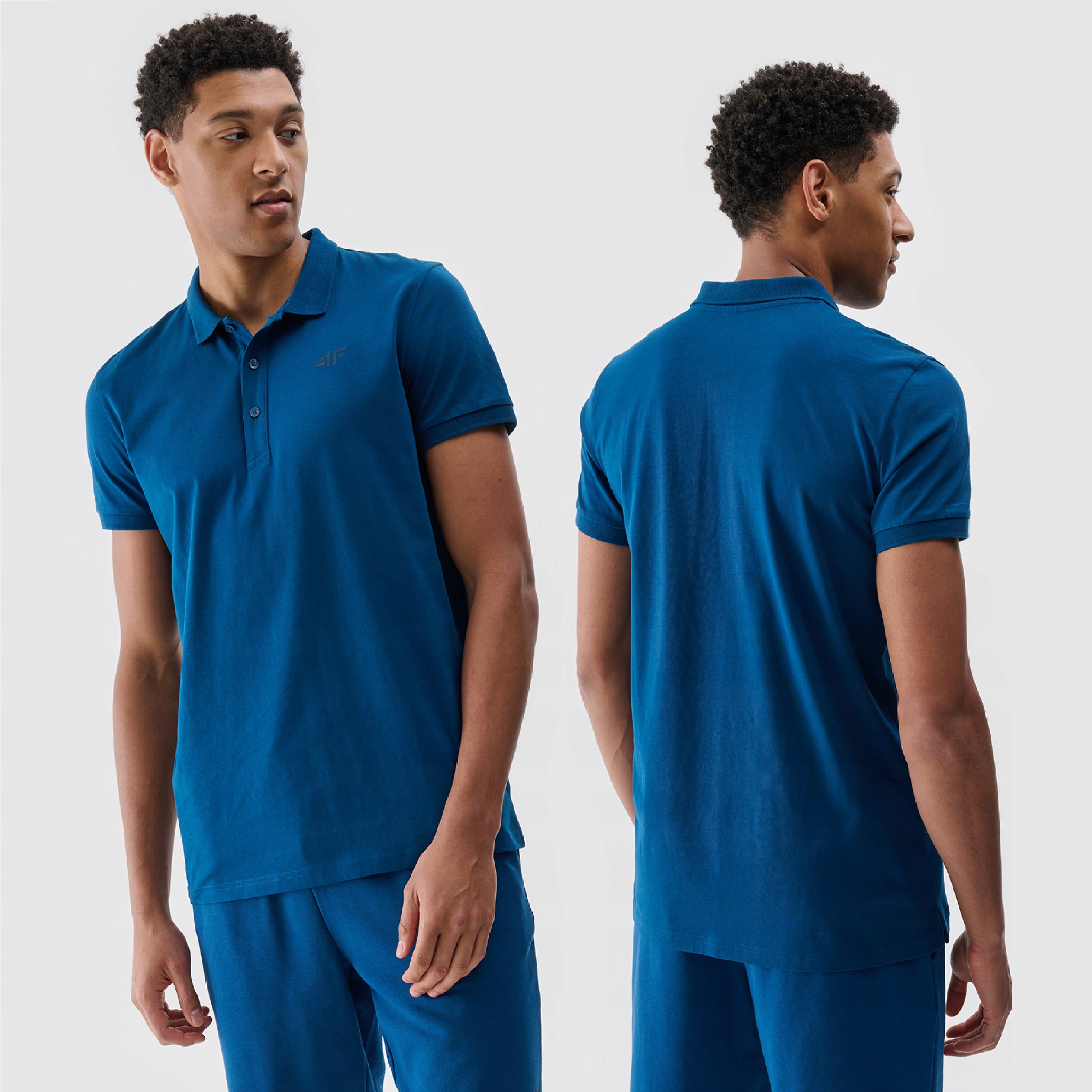 KOSZULKA POLO 4F MĘSKA T-SHIRT SPORTOWY BASIC L TPTSM367 SS25 ...