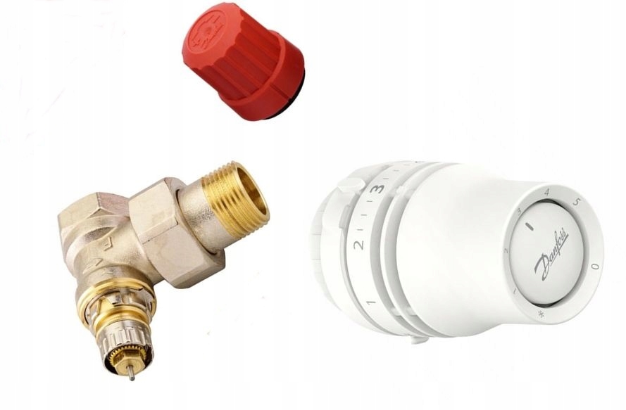 DANFOSS zawór KĄTOWY 1/2'' RA-N + Głowica Danfoss Redia Danfoss RA click • Cena, Opinie ...