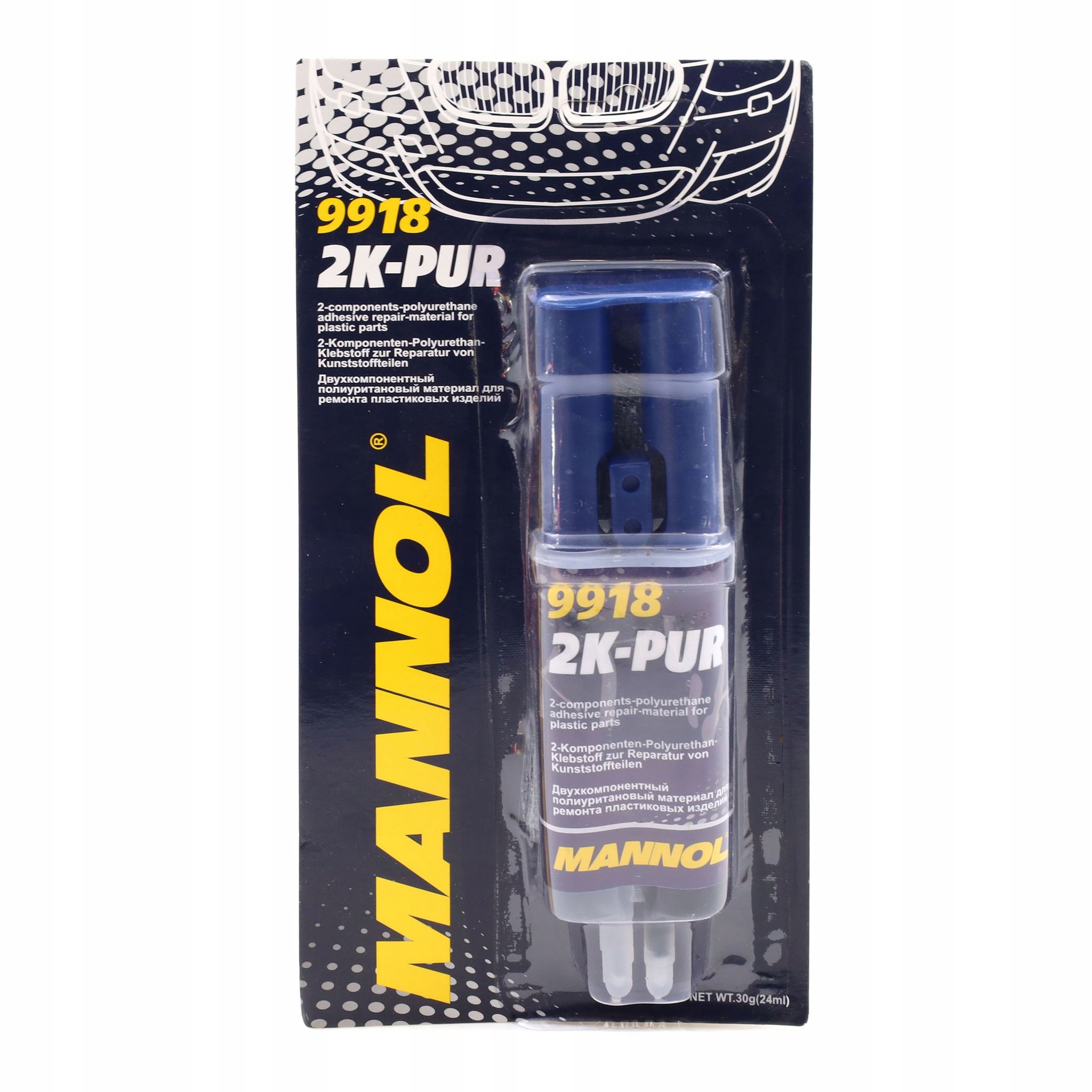 Klej Dwuskładnikowy Uniwersalny Mannol 2K-Pur 9918 24 ml 4036021991801 ...