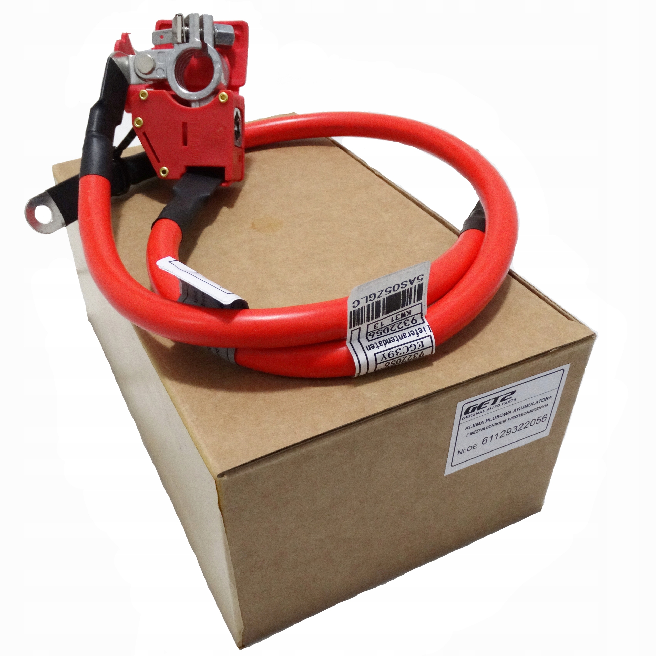 BEZPIECZNIK PIROTECHNICZNY KLEMA PLUSOWA PRZEWÓD BMW X5, X6 OE ...