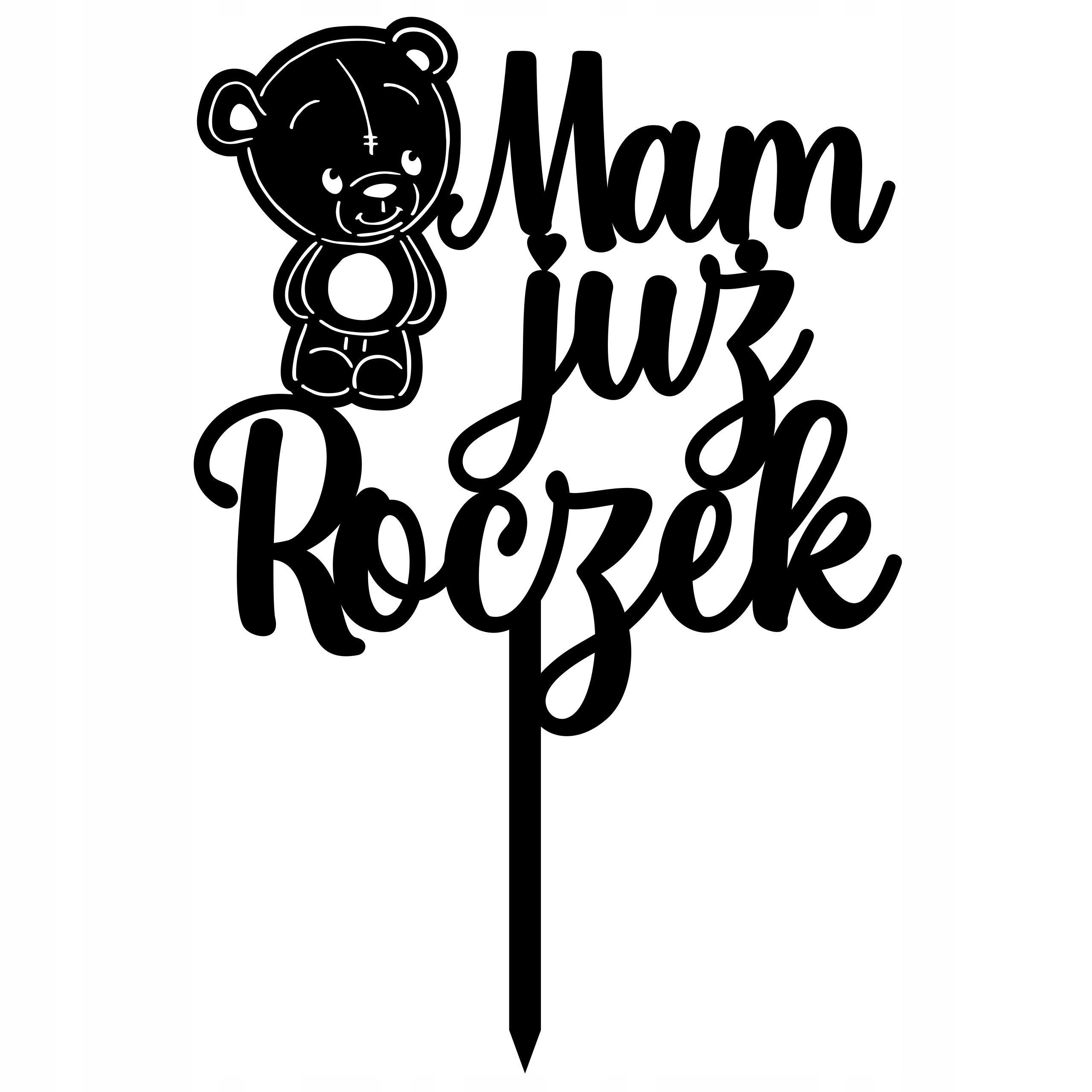 Topper na tort KOMUNIA CHRZEST ŚWIĘTY ROCZEK ZŁOTE LUSTRO ...