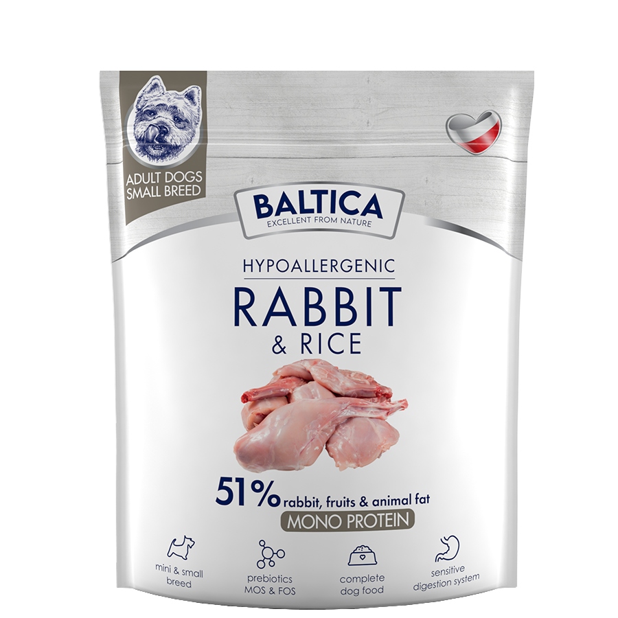 Baltica Adult Rabbit&Rice małe rasy 1kg (5905996520608) • Cena, Opinie ...