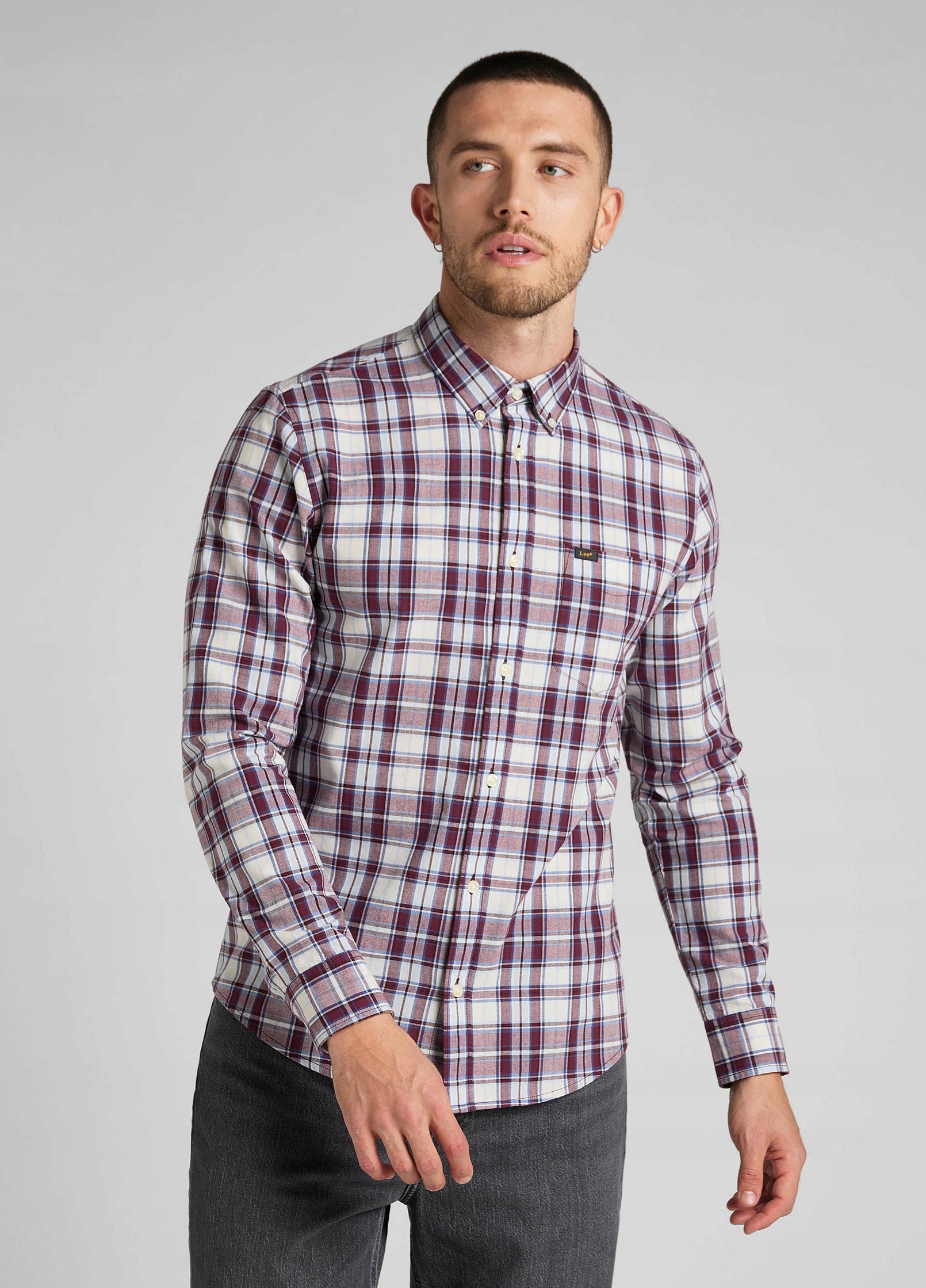 Koszula Lee BUTTON DOWN L880DG74 Velvet Beet XXL (5401019009650) • Cena ...