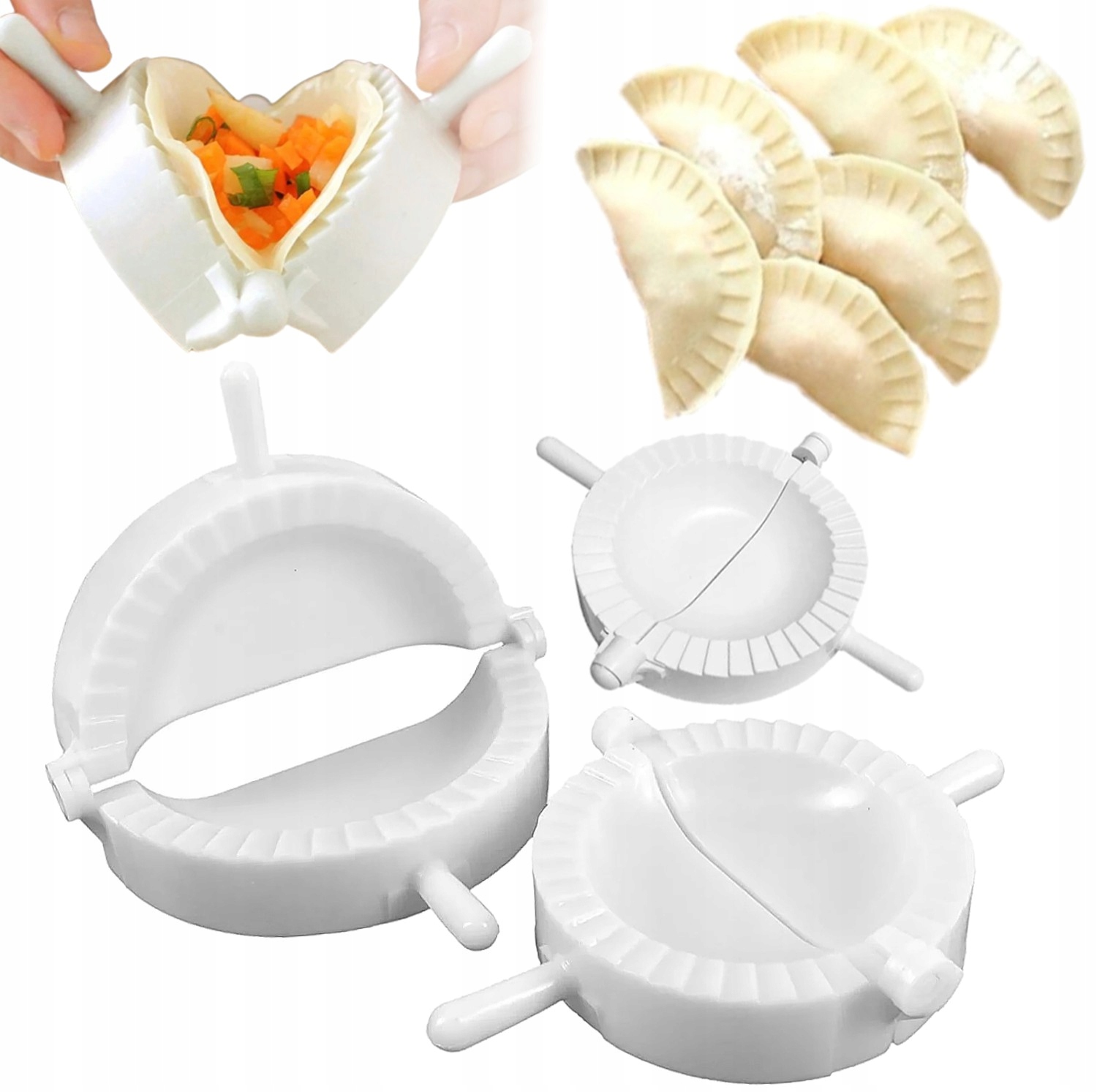 FOREMKI DO PIEROGÓW FORMA MASZYNKA DO USZEK 3 SZT. V2 (5907551649731 ...