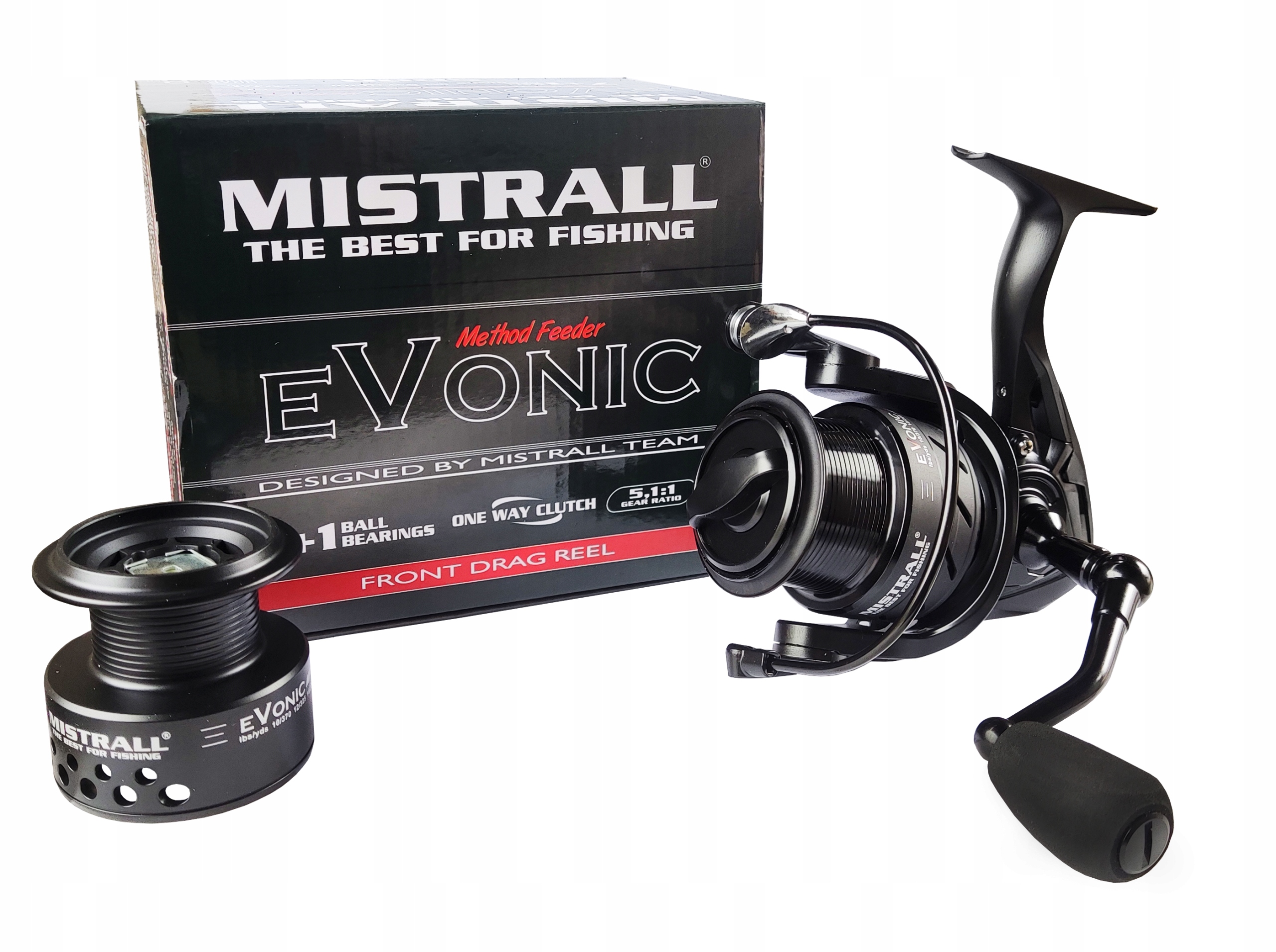 Kołowrotek MISTRALL eVonic Method Feeder 5000 7+1 - 5908277852450 - 13497483784 - Allegro