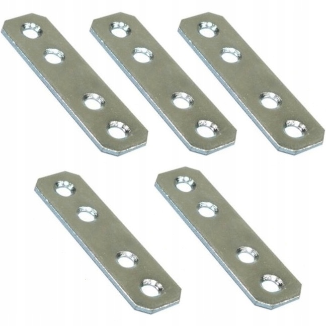 PŁASKOWNIK 60x16 ŁĄCZNIK STALOWY ZŁĄCZE FAZOWANE OTWORY 100 SZTUK ...