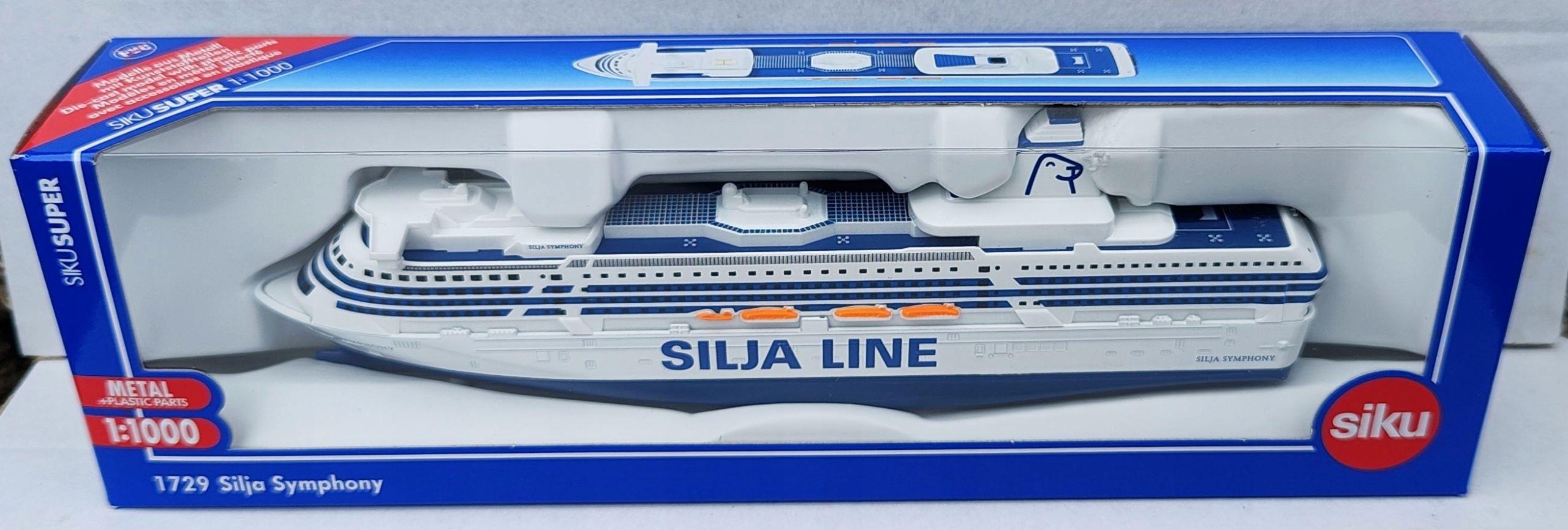 SIKU SUPER 1729 Statek Wycieczkowy PROM SILJA (4006874017294) • Cena ...