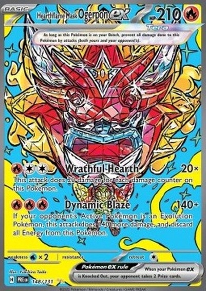 Pokemon Hearthflame Mask Ogerpon ex • Cena, Opinie - Allegro