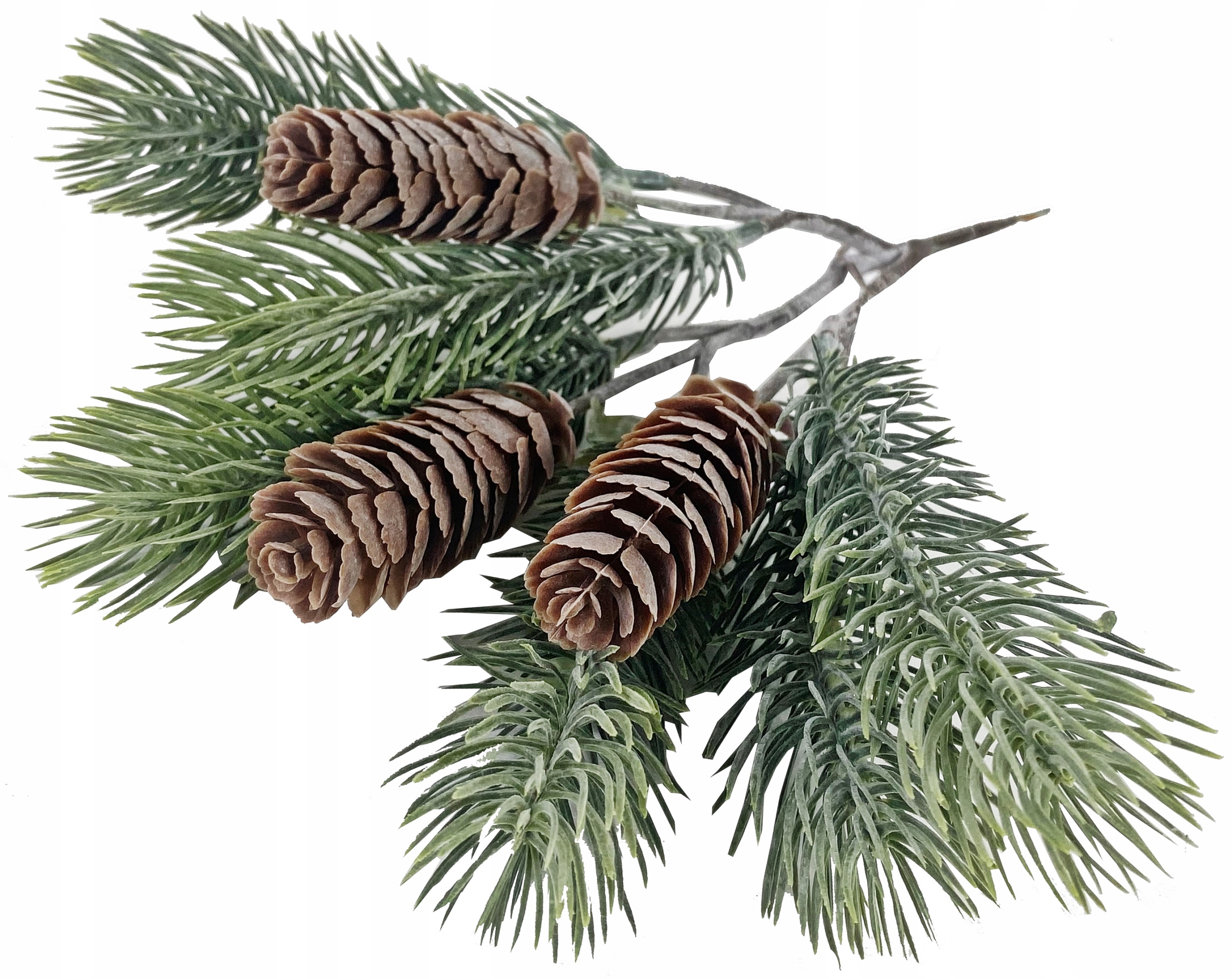 SZTUCZNA GAŁĄZKA świerku szyszki po 26cm ŚWIERK x3 • Cena, Opinie ...