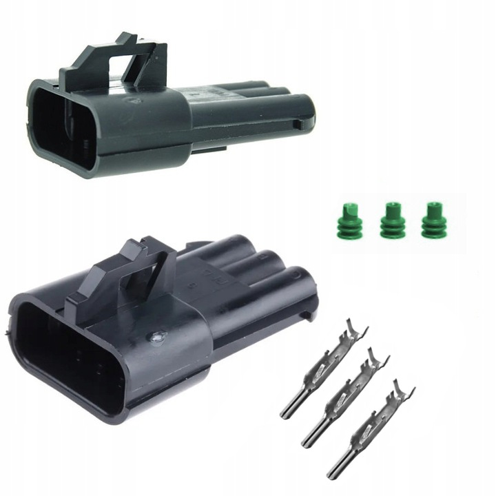 GNIAZDO KOSTKA złącze 3 PIN Delphi METRI-PACK 2,8 za 24.00PLN z BIELAWA - Allegro - (10946055065)