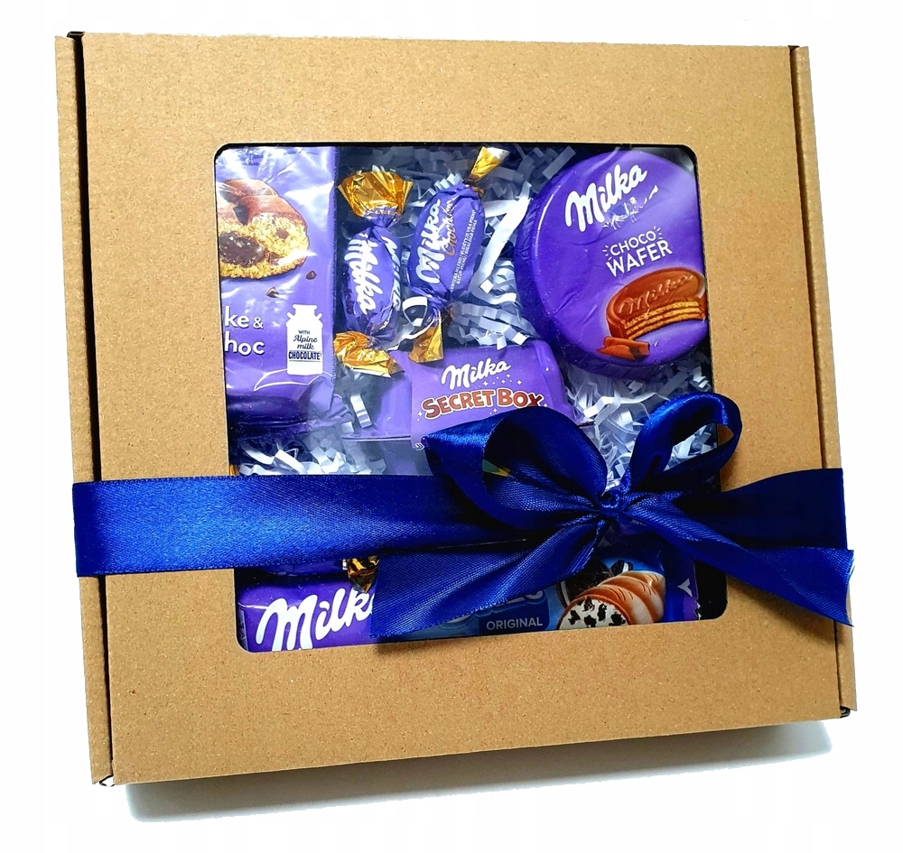 ZESTAW SŁODYCZY BOX PREZENTOWY MILKA MIX PREZENT ŚWIĘTA MIKOŁAJ POD ...