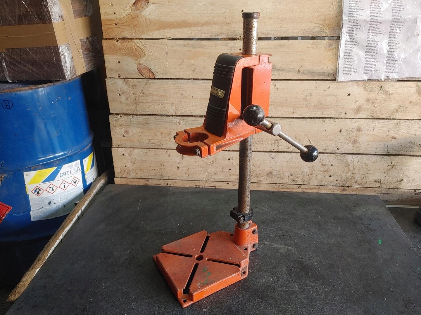 STARY ZABYTKOWY SOLIDNY STOJAK DO WIERTARKI PRL ORYGINAŁ OKAZJA • Cena ...