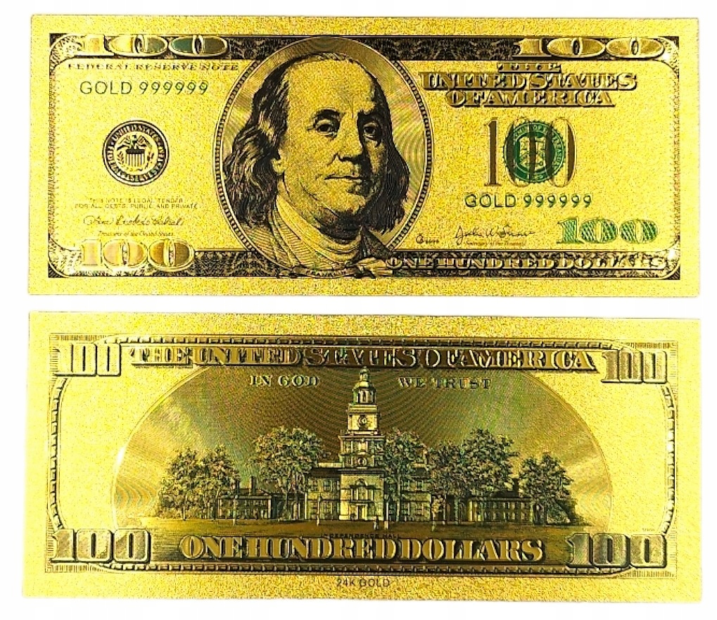 100 DOLARÓW USA Kolekcjonerski Banknot Pozłacany 13527966336 - Allegro.pl 100 DOLARÓW USA Kolekcjonerski Banknot Pozłacany 13527966336 - Allegro.pl