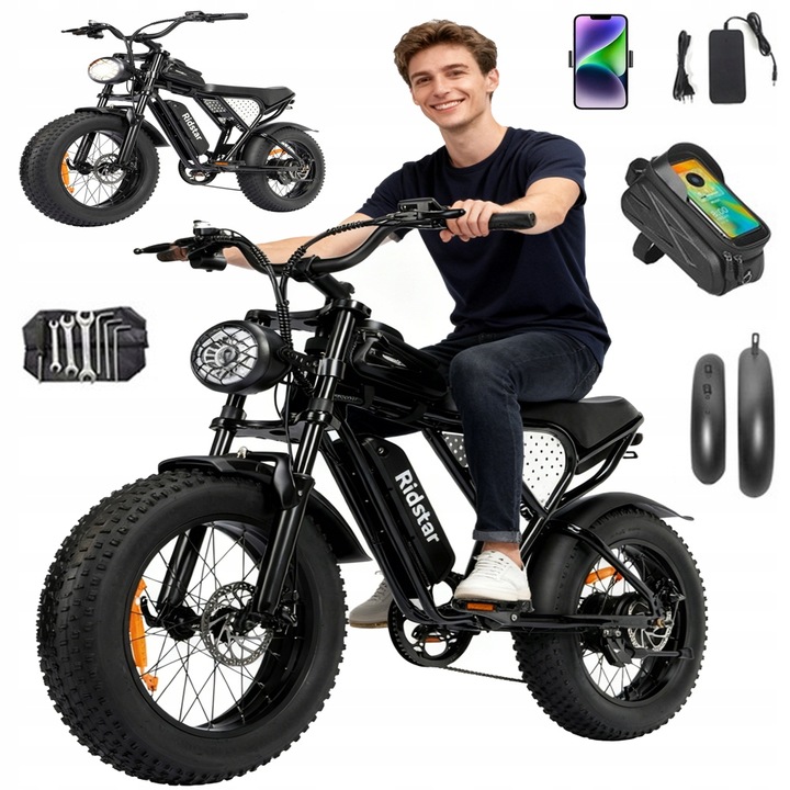 Elektromos jármű Ridstar Q20 Mini 1000W 48V 15Ah 45km/h 20*4" Fat ...