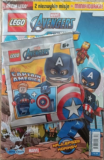 Lego KOMIKS AVENGERS 3/2023 + KAPITAN AMERYKA 242106 - sh741 za 7,70 ...