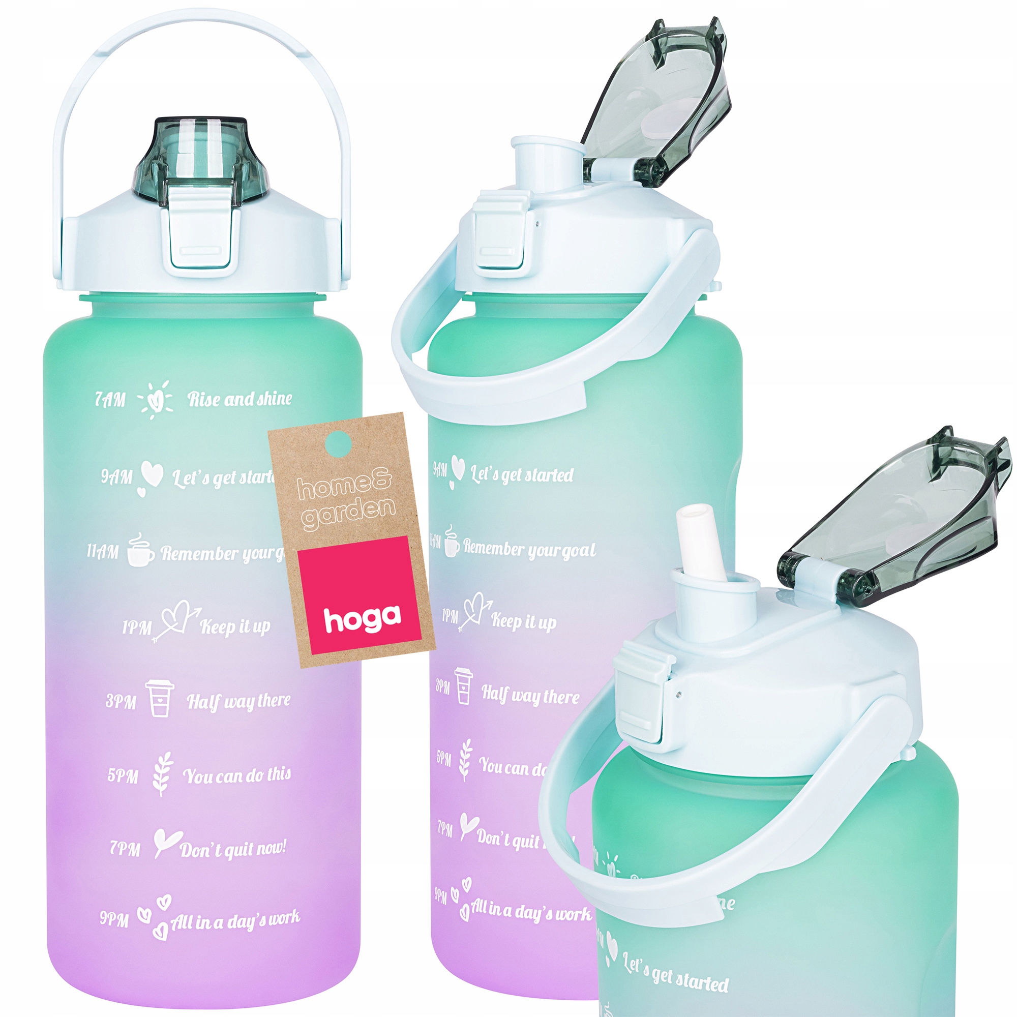 HOGA HG2322 MOTIVÁCIÓS PALACK zöld-lila 2L - Allegro