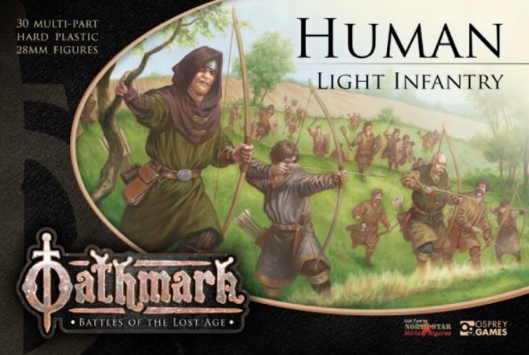 OATHMARK Human Light Infantry / figurki do gry bitewnej - Stan: Nowy ...