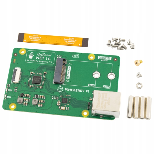 PCIe adaptér pro Raspberry Pi 5 NVME Ethernet Pineberry Pi HatDrive ...