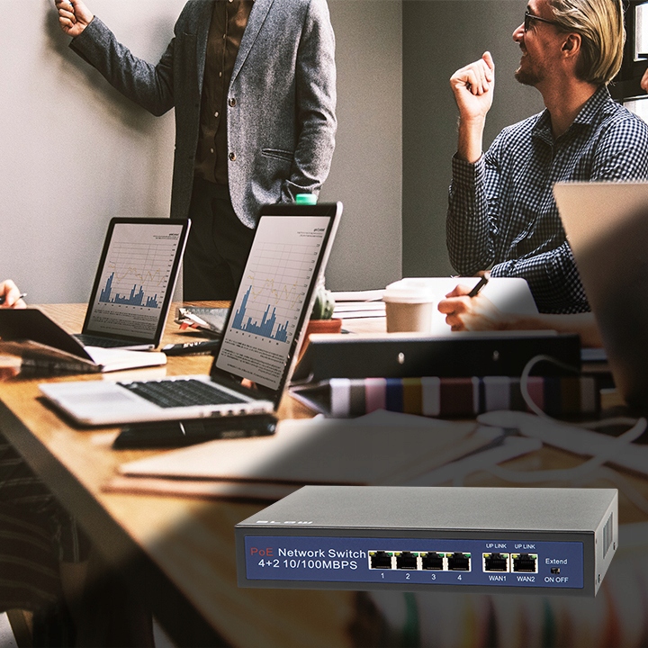 Switch POE do kamer BLOW 4PoE 100Mbs 75W - Produkty - BLOW | Sklep ...