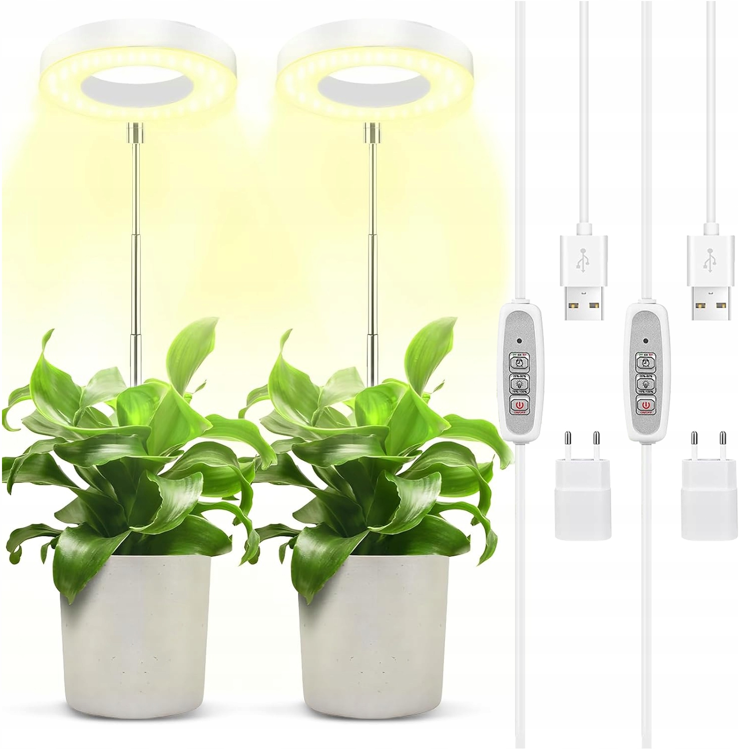 2 LED LAMPA PRO ROSTLINY pro pěstování a růst Osvětlení Žárovka Grow TIMER za 619.00CZK - Allegro
