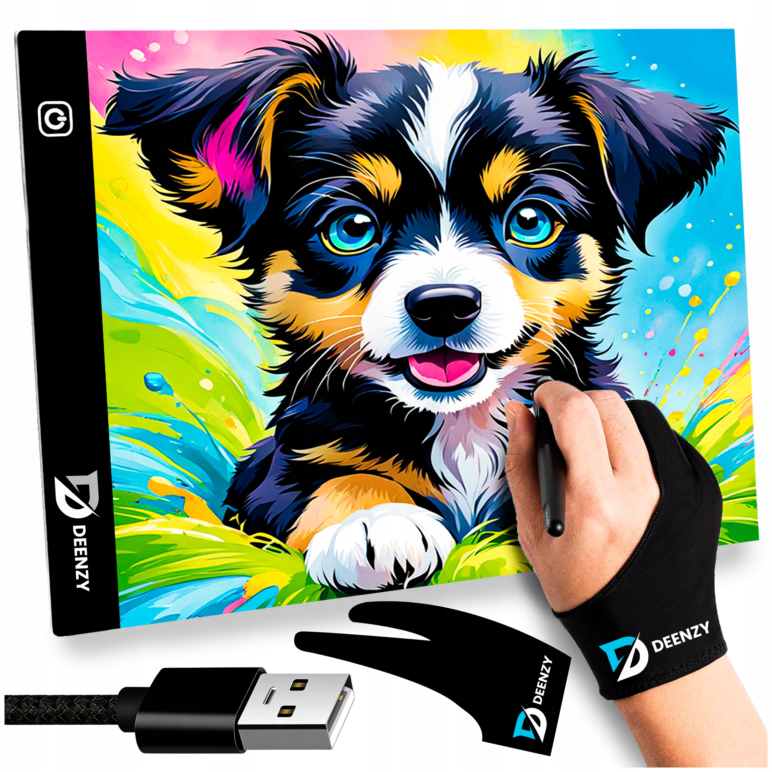 Tablet graficzny Deenzy Tablica do Rysowania dla Dzieci LED ...