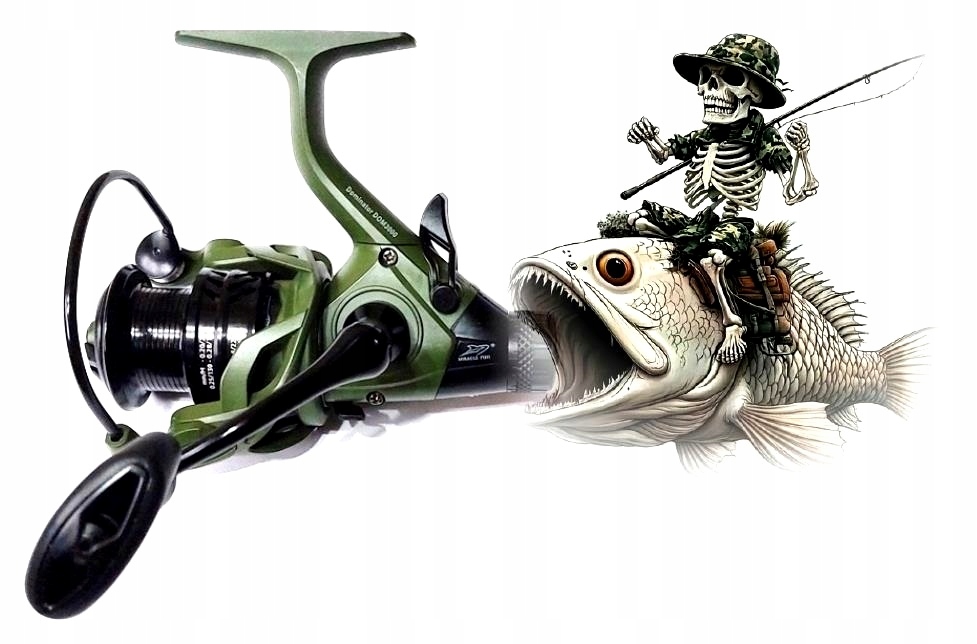 POGROMCA KARPI KARPIOWY KOŁOWROTEK Z WOLNYM BIEGIEM 9+1 DOMINATOR6000 ...