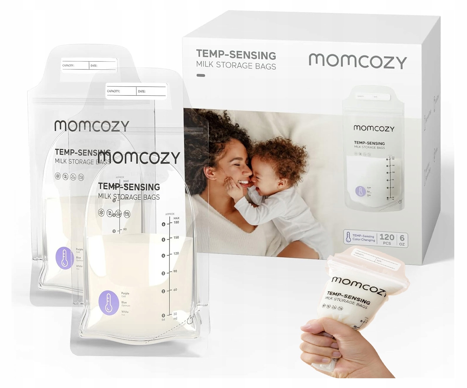 Tárolózsákok Anyatej Tárolására, Fagyasztására, Hőmérséklet Érzékelővel ...