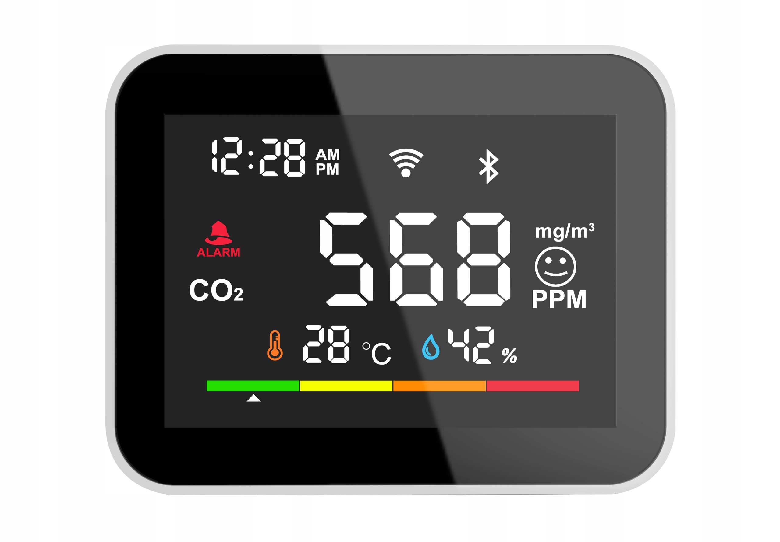 Czujnik miernik CO2 dwutlenku węgla WiFi Tuya Czujnik miernik CO2 dwutlenku węgla WiFi Tuya