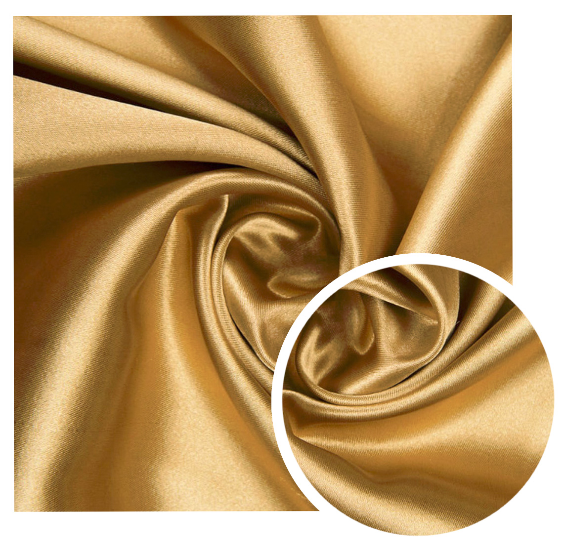 ATŁAS SATYNA TKANINA MATERIAŁ ATŁAS - Złoty - porównaj ceny - Allegro.pl