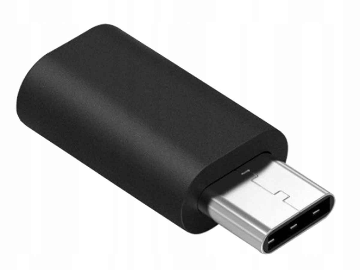 Adapter Reverse Micro USB na USB-C czarny - porównaj ceny - Allegro.pl