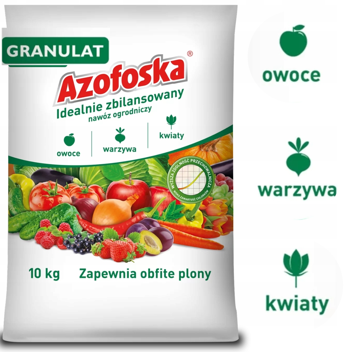Nawóz ogrodniczy Azofoska granulat worek 10 kg (5900861421110) • Cena, Opinie • Nawozy ...