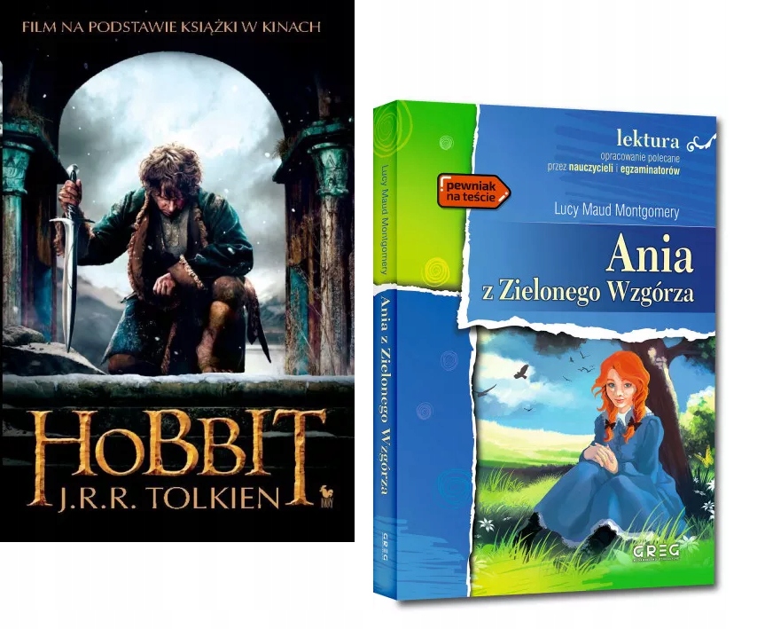 Lektury kl.6 Hobbit /Ania z Zielonego Wzgórza (14344253376) | Książka ...