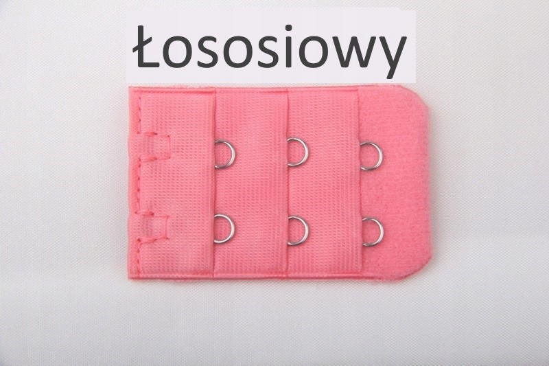 Przedłużka stanika biustonosza 2 haftki Łososiowy (5903855744486 ...