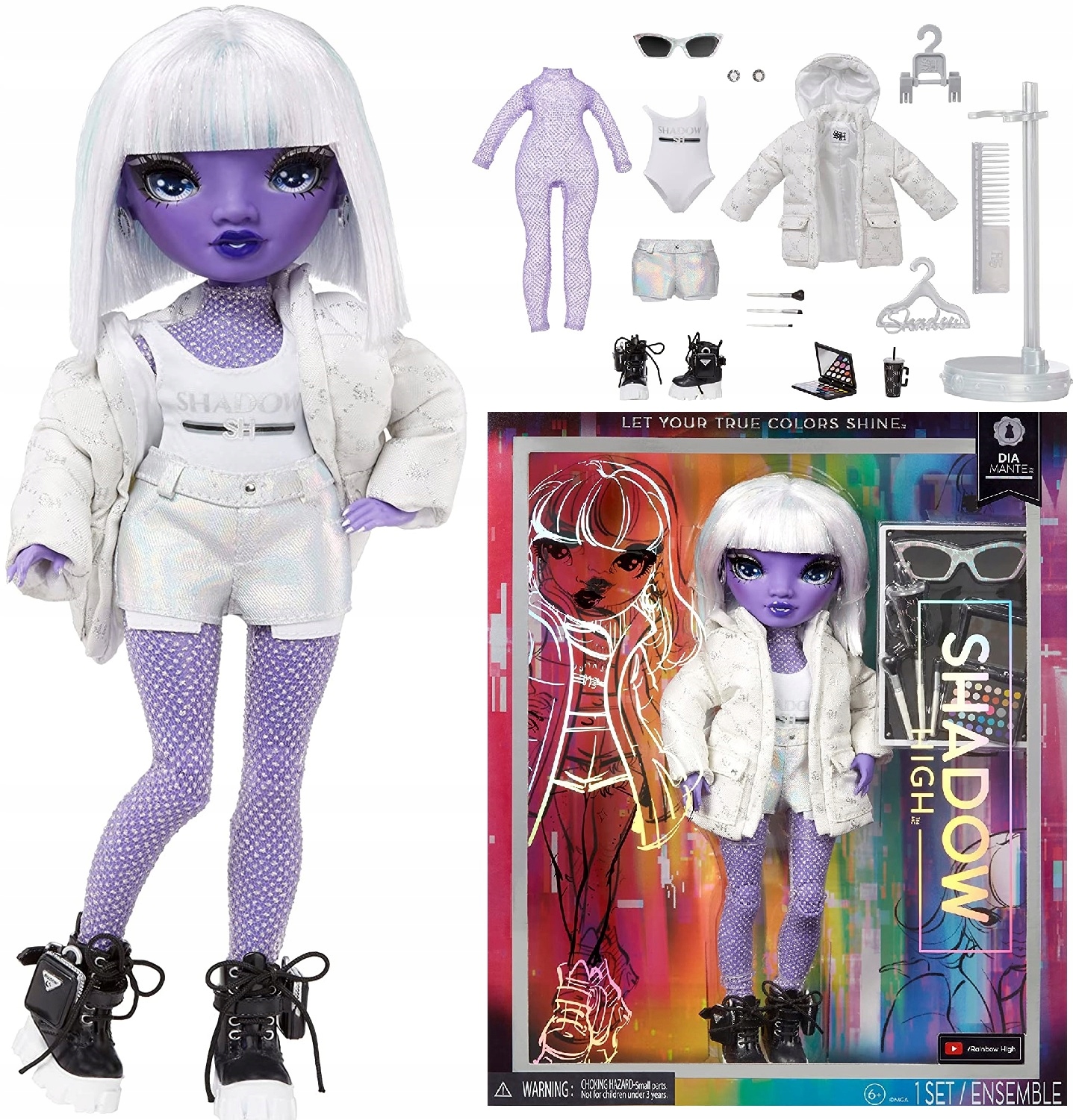 LALKA RAINBOW HIGH SHADOW DIA MANTE FIOLETOWA S2 (0035051583066) • Cena ...