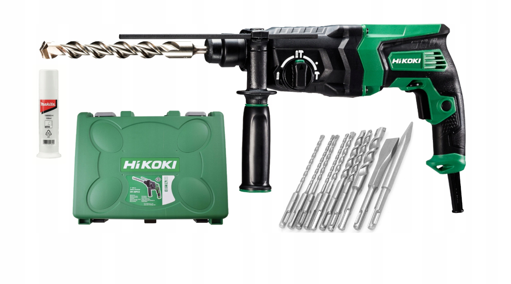 Młotowiertarka Hikoki DH26PC2WSZ SDS Plus 830 W (4966376327393) • Cena ...